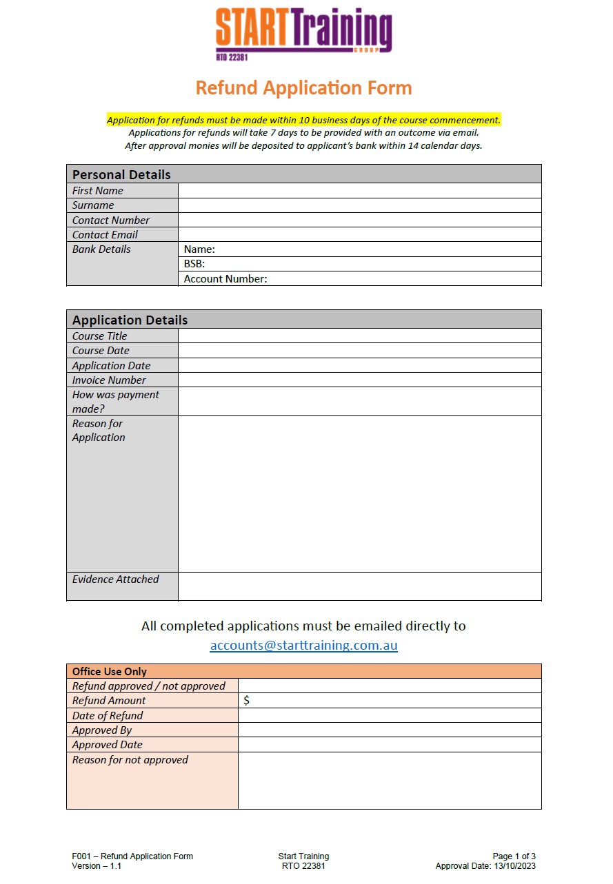 Information for Employers | Start Training